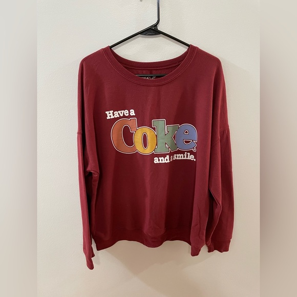Coca Cola | Tops | Lg Cocacola Red Long Sleeve | Poshmark